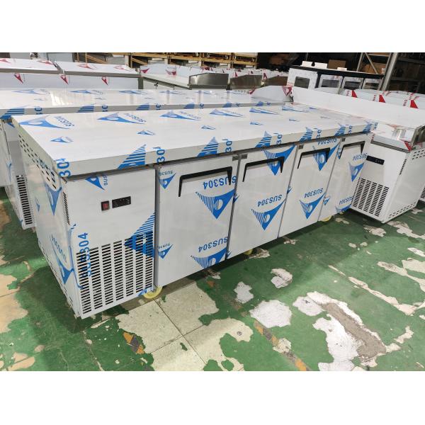 Quality Commercial Counter Chiller Stainless Steel Refrigerator Kitchen Workbench for sale