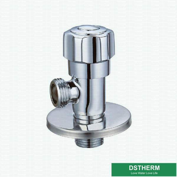 Quality With Cap Chromed Wall Mounted Toilet Water Stop 90 Degree Round Handle Quick for sale