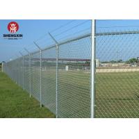 Quality 2mx15m Portable Chain Link Fence Panels Zinc Coated Wire Mesh Fencing for sale