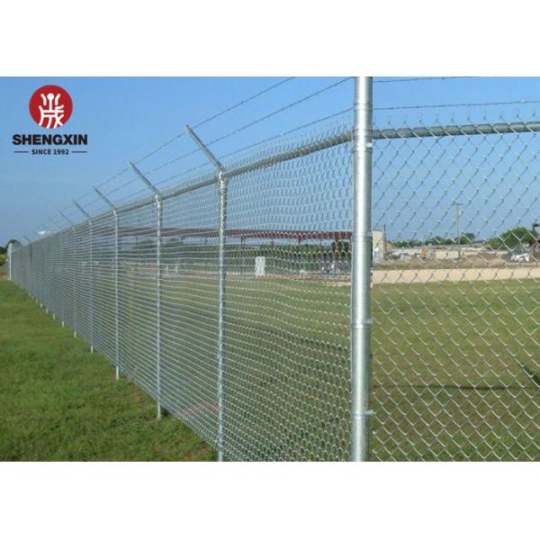 Quality 2mx15m Portable Chain Link Fence Panels Zinc Coated Wire Mesh Fencing for sale