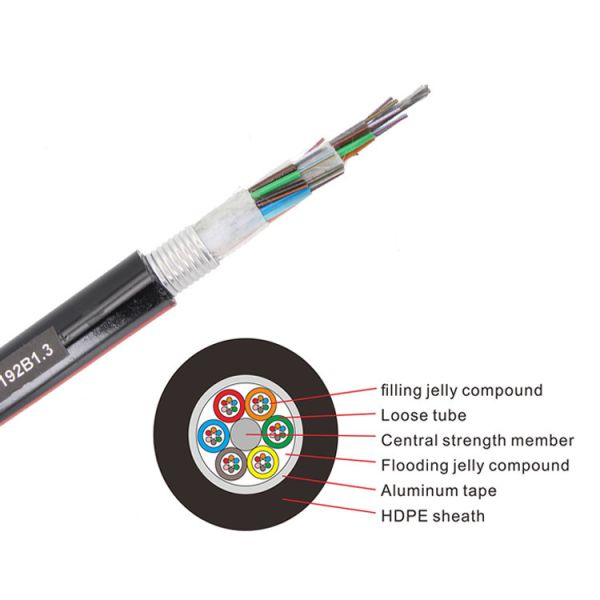 Quality APL 9mm 12 Core G652D Fiber Optic Cable For Communication for sale