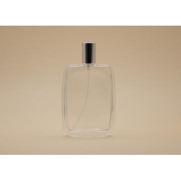 100ml Cosmetic Spray Bottle , Rectangle Perfume Bottle Silk Screen Printing