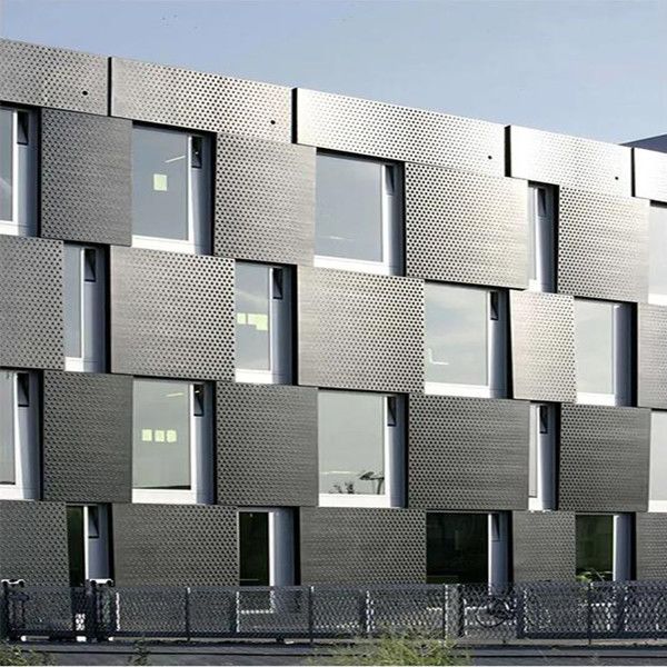 Decorative Composite Curtain Wall Perforated Cladding Panels Aluminum ...