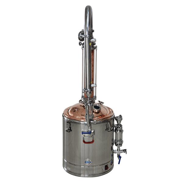 Quality Essential Oil Extractor Distillation Vacuum Steam Stainless Steel 25L for sale