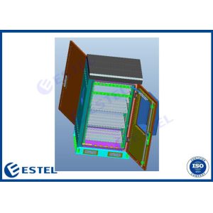 Quality 19inch Rack 1200 * 650 * 850mm Outdoor Battery Cabinet for sale