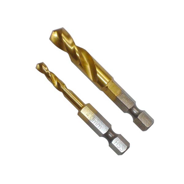 Quality Hex Shank HSS Drill Bits Titanium Coated DIN Standard for sale