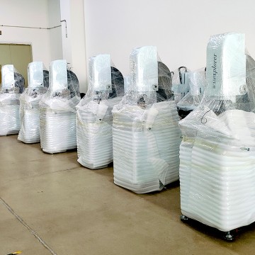 Quality control inspection station ensuring measurement accuracy