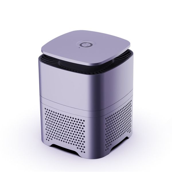 Quality Purple Hepa Filter Portable Desktop Air Purifier Negative Ions For Dust Mites for sale