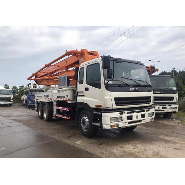Quality ISO90001 Approved Used Cement Truck , Concrete Pumping Truck 37 Meters for sale
