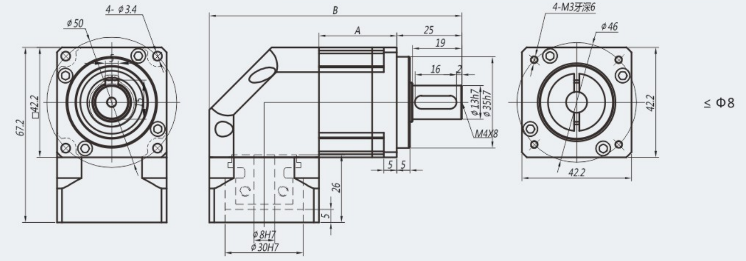 vgzx42 servo gearbox