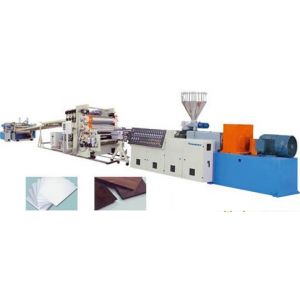 Quality Waterproof PVC Foam Board Extrusion Line ABB Inverter Double Screw Design for sale