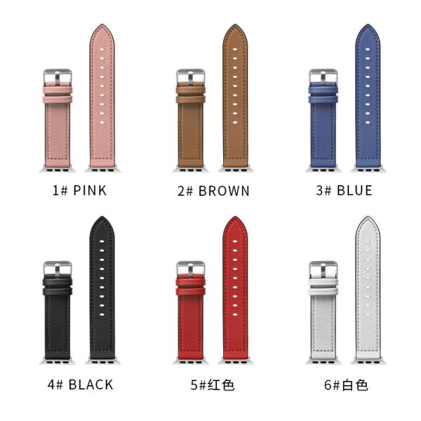 Quality 22mm Silicone Leather Watch Strap for iWatch Series 6 5 4 3 2 1 SE Luxury and for sale