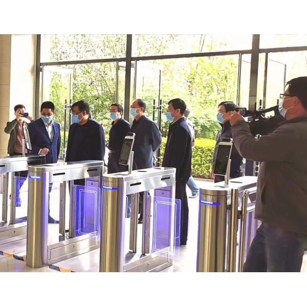 Quality IP65 AI face recognition camera German temperature sensor door lock access for sale