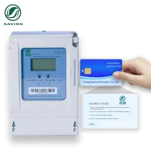 Quality 50Hz Class 1.0/2.0 Prepaid Smart Energy Meter with LCD Display for sale