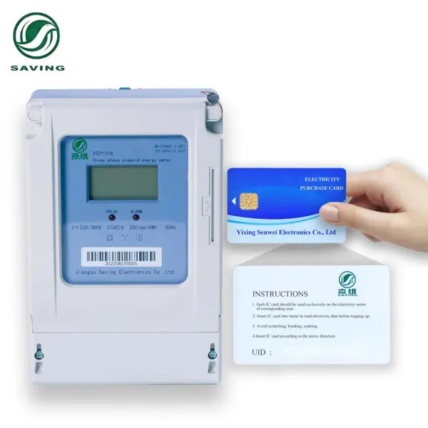 Quality 50Hz Class 1.0/2.0 Prepaid Smart Energy Meter with LCD Display for sale