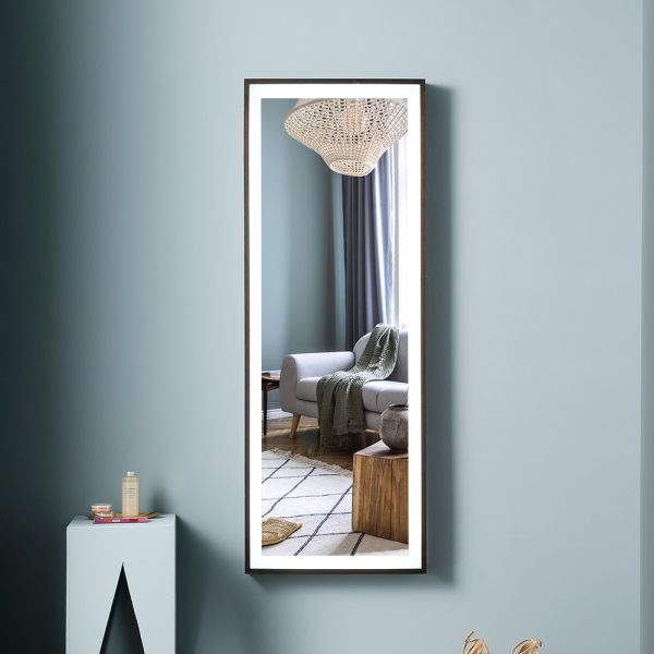 Quality Dimmable Lighting Full Length Bedroom Mirror Moisture Resistant Copper Free for sale