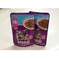 Quality Limited Health Cat Food Purple Bag , Stand Up Plastic Bags Customized Size for sale