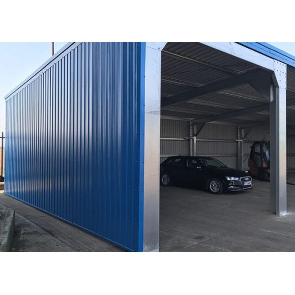 Quality 100x60x8 Prefab Warehouse Buildings With Corrugated Steel Roofing Sheet for sale