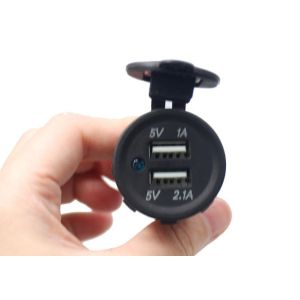 Quality Dual USB-A 3.1A Socket Waterproof 12/24v USB Car Charger for sale