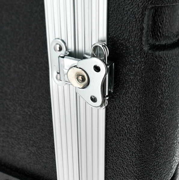 Quality 17" Depth ABS Dj Rolling 12u Rack Case 19" Black 2 Carry Handles for sale
