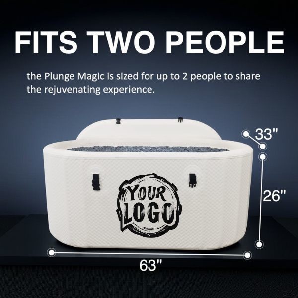 Quality Custom Portable PVC Inflatable Cold Plunge Tub With Chiller , Folding Adult Ice Bath Tub for sale