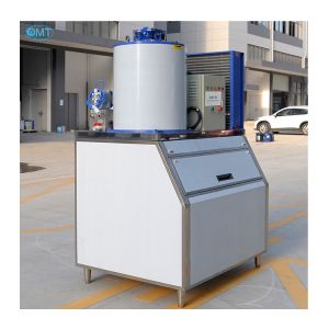 Quality 4500KW Industrial Air Condensing 1 Ton Flake Ice Maker Machine for Supermarket for sale