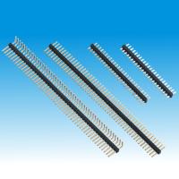 Quality 1.27mm 0.40SQ Pin Header Single Row Straight Right Angle for sale