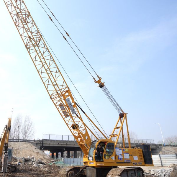 Quality XGC100A Hydraulic Crawler Crane Equipment Handling 1.5km/H  Travel Speed for sale