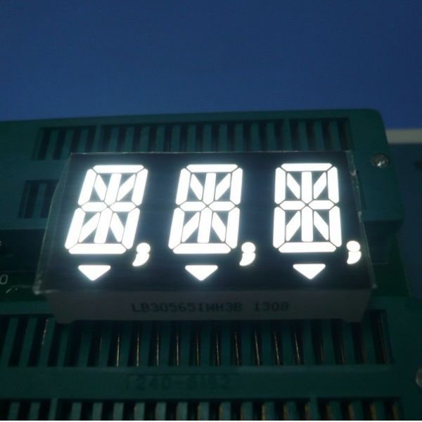 Quality Super Amber Triple Digit 14 Segment LED Display Full Color 0.56 Inch For Digital for sale