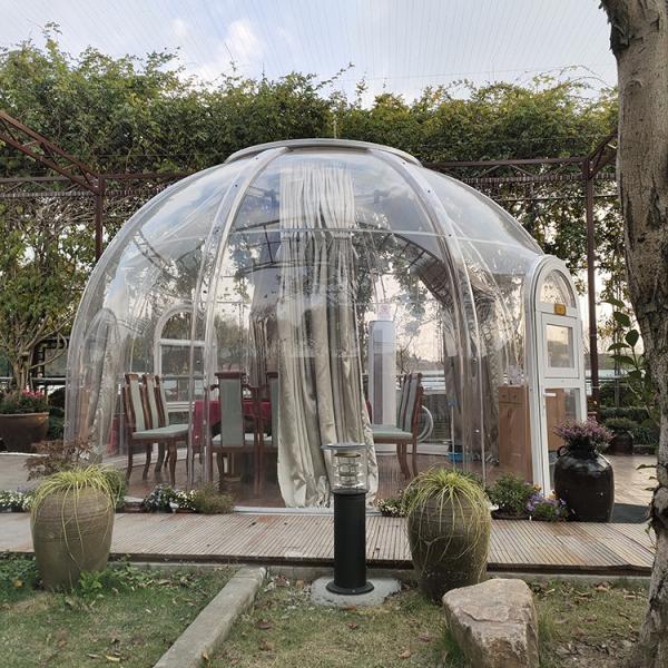 Quality Outdoor 6m Geodesic Dome Diameter 5m Transparent Igloo Tent for sale