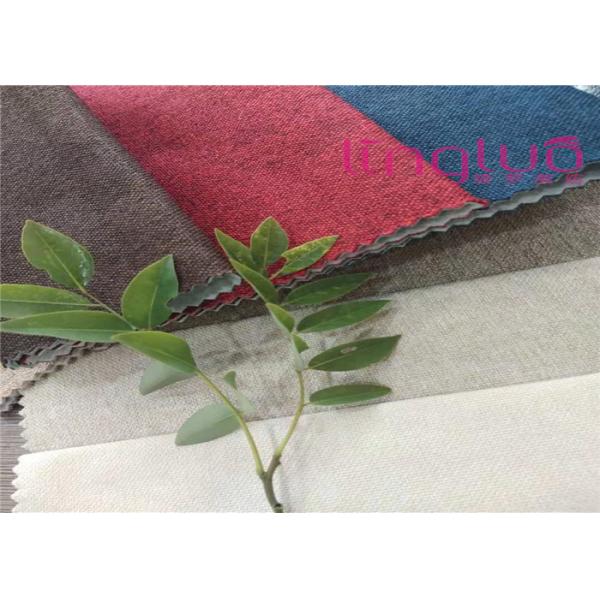 Quality SGS Colorful Cotton Linen Fabric 148-150cm Width Easy Clean No Harmful Chemicals for sale