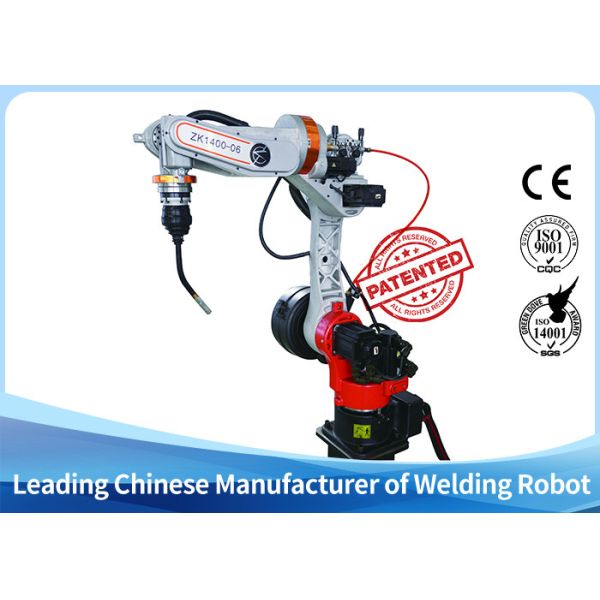 Quality 6 Axis MIG Welding Robot , Arm Length 1400mm For Steel Structure for sale