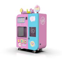 Quality Marshmallow Automatic Cotton Candy Making Machine Enclosed 0.8-1.5mm Sugar for sale
