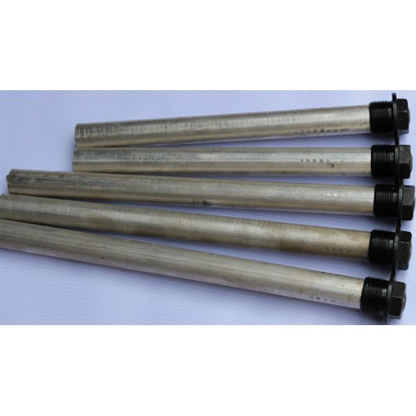 Quality Extruded Round Water Heater Anode Rods , Aluminum Anode Rod For Water Heater , Heater Treater Anode Rod Sacrifices Itself To Prevent Corrosion Inside The Tank for sale