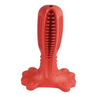 Quality Dog Teeth Cleaning Stick Bite Resistant Toothbrush Natural Rubber Pet Toys for sale
