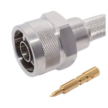 Quality N Type Straight Crimp Male 50 Ohm LMR-400 RF Connector for sale