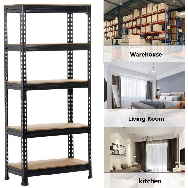 Quality Sturdy 5 Shelf Storage Rack Corner Organization Utility Multipurpose For Home for sale