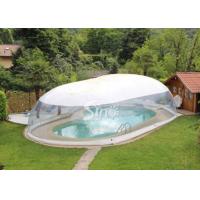 Quality Outdoor custom size transparent inflatable pool dome with covered ceiling for sale