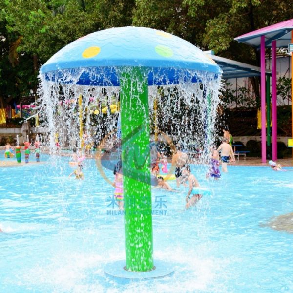 Quality Easy Installation Backyard Splash Pad Mushroom Water Spray For Fun for sale