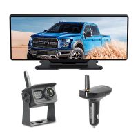 Quality 12Mbps Wireless Rear View Dash Cam 12 Inch Touch Screen AHD Receiver for sale