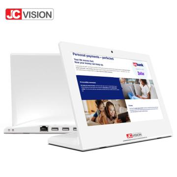 Quality JCVISION L Shape 10.1 Inch Advertising Display Android Tablet Feedback Kiosk for sale