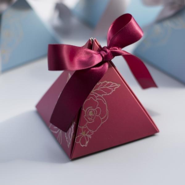 Quality Recyclable Angel Gift Box Square Crossing Candy Dragee Boxes for sale