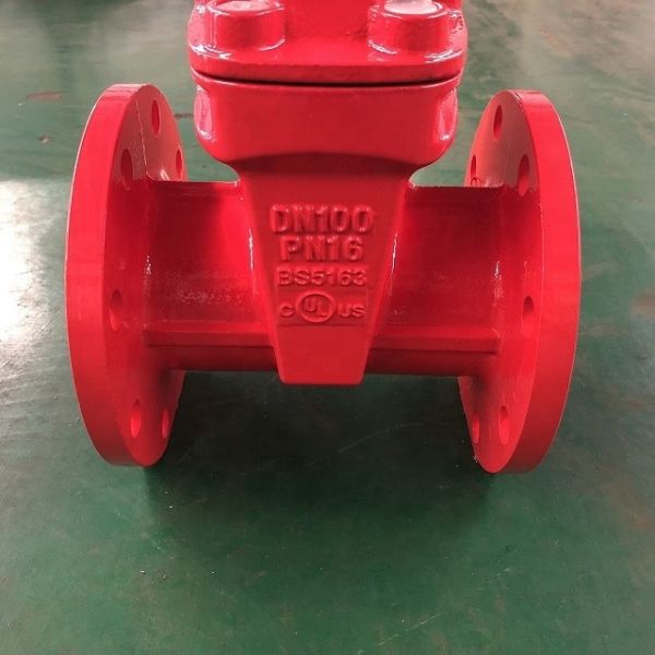 Quality DN150 Flanged Fire Gate Valve 6 Inch Rising Stem Resilient Seated for sale