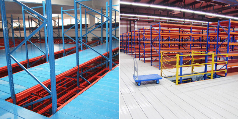 Steel Structure Garret Mezzanine Floor Platform  Heavy Duty Rack