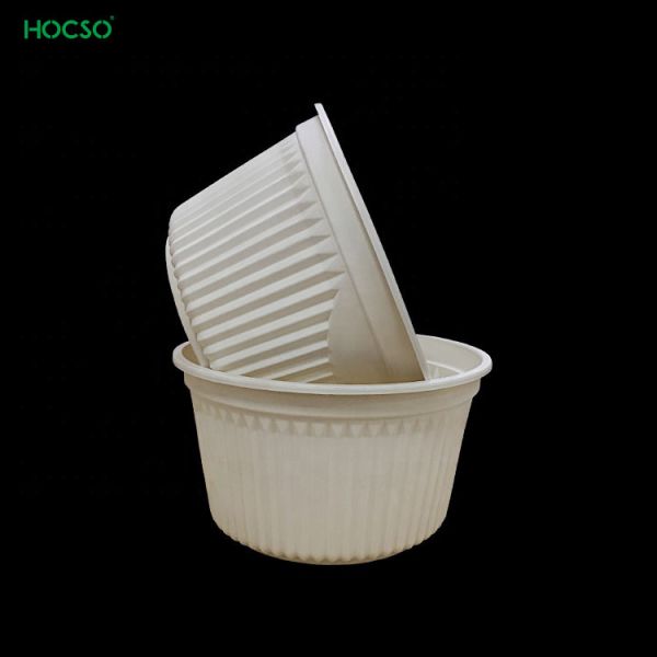 Quality Takeaway Food Biodegradable PSM Cornstarch Disposable Bowl with Customized for sale