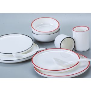 Quality Unbreakable 4pc Food Grade 100% Melamine Dinnerware Set for sale