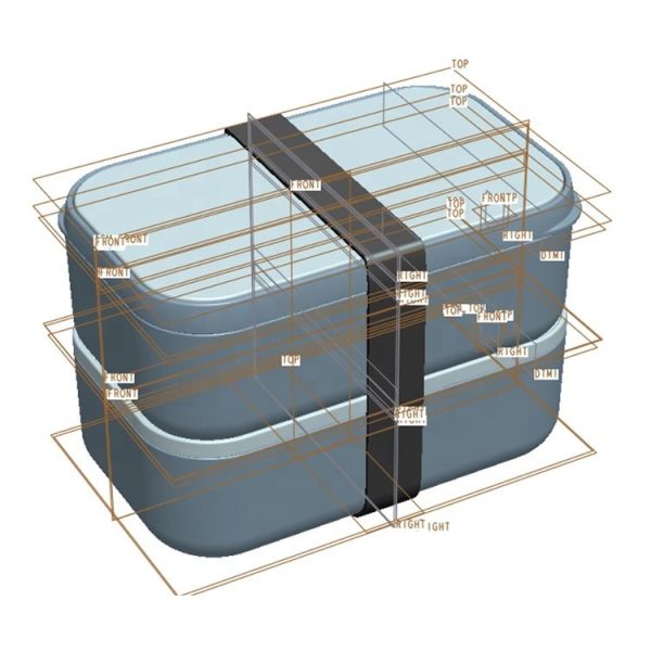 Quality Food Container Feature Microwavable 2-Layer 1000-2000 ml Lunchbox for Adults and Kids for sale