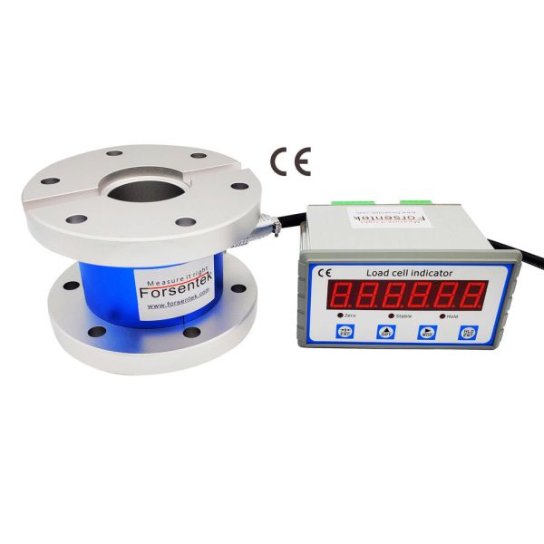 Quality Hollow Type Reaction Torque Sensor 0-1000N*m Flange-to-Flange Torque Transducer for sale