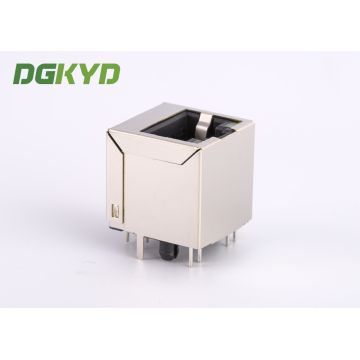 Quality Customized 16.10mm height 180 degree vertical entry RJ45 pcb jack ethernet for sale