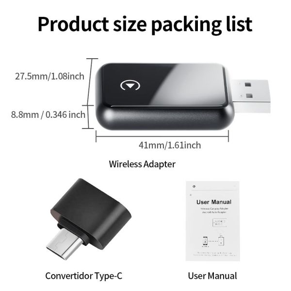 Quality Amazon Carplay Wireless Adapter for Factory Wired Carplay 2025 Upgrade Plug & for sale